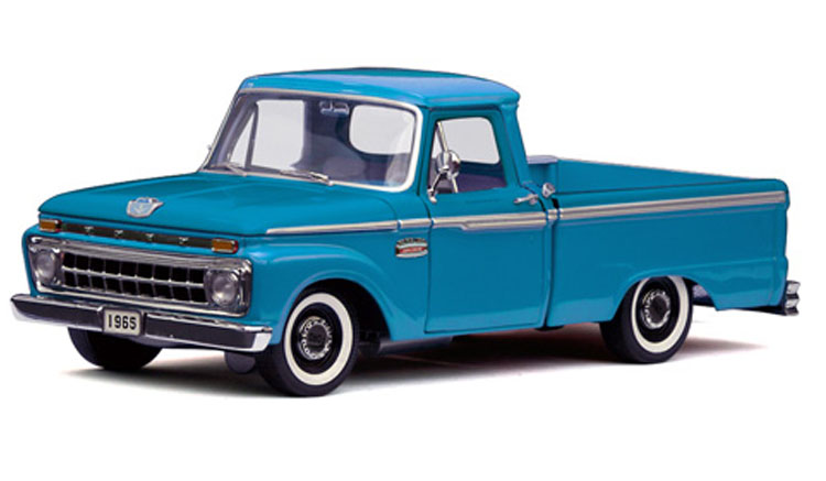 SS-1289 - '1965 Ford F-100 Custom Cab Pickup-Marlin Blue